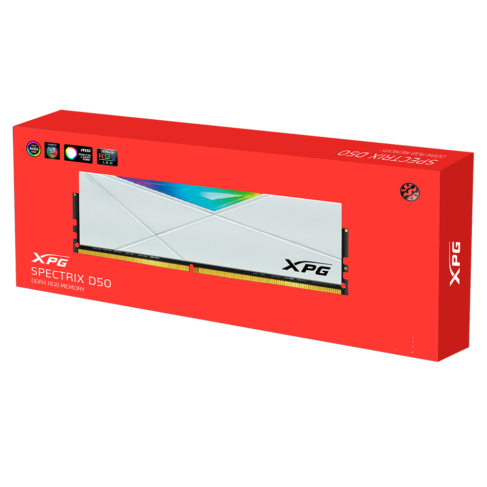 MEMORIA DDR4 ADATA XPG SPECTRIX D50 WHITE RGB 16GB 3600MHZ – Electrosof